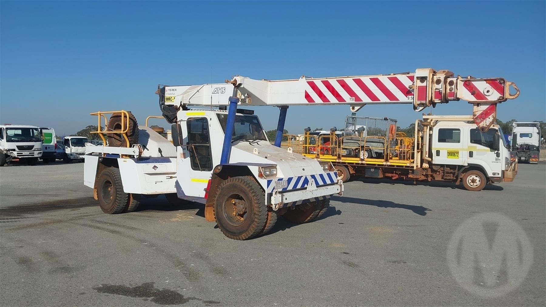 Used 2009 Terex AT-15 Franna Crane (Articulated Mobile For Auction in ...