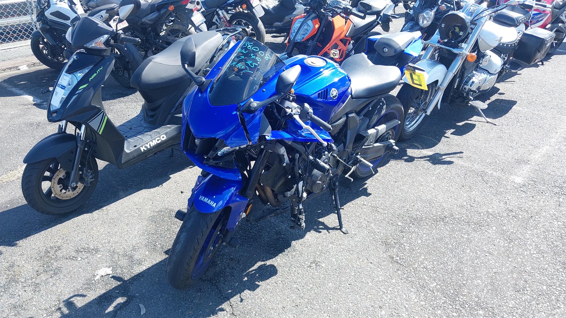 Damaged 2023 Yamaha YZF-R7 LA Motorcycle For Auction in National Online ...