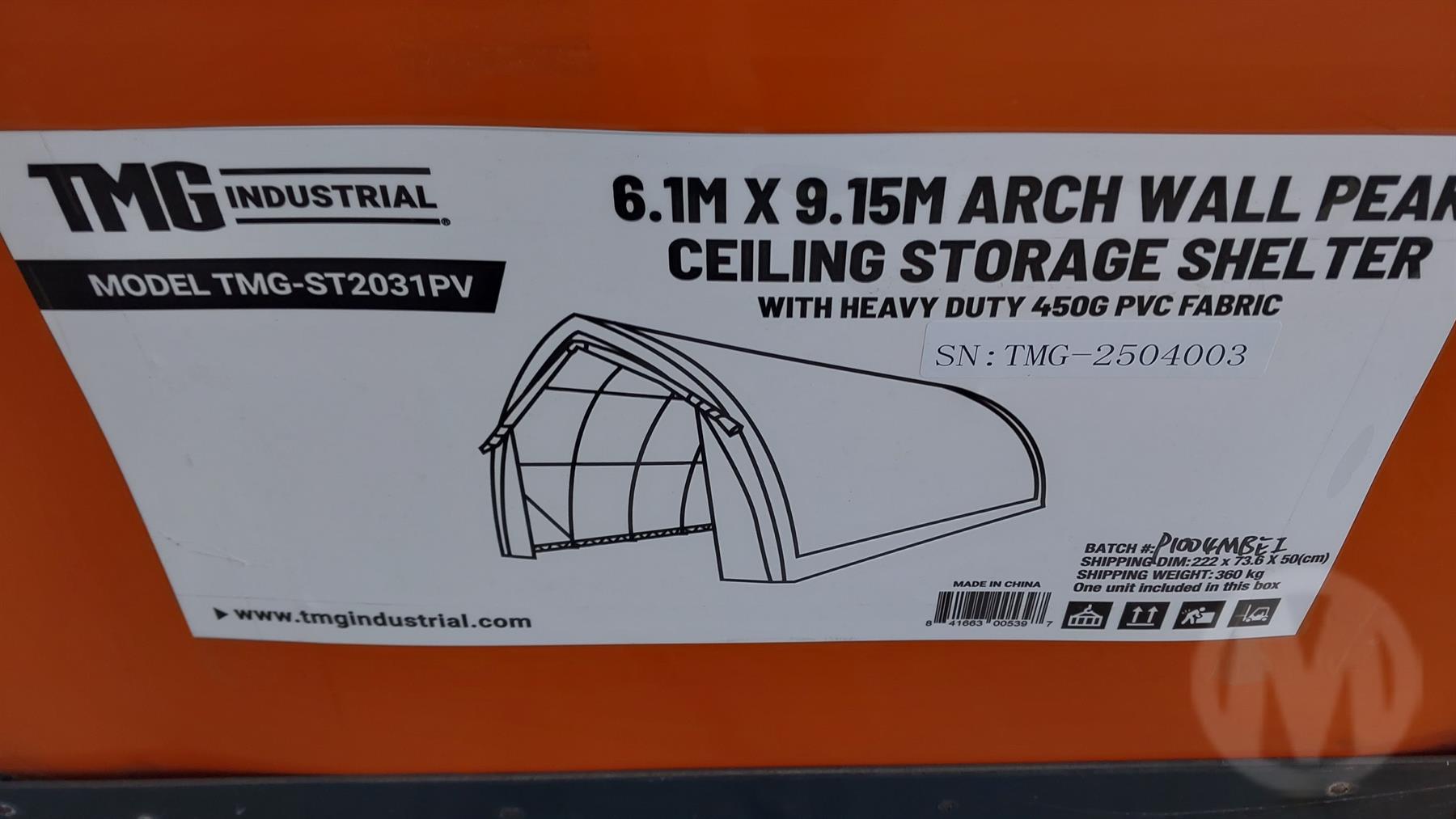 Used TMG Industrial TMG-ST2031PV Storage Shelter 6 1 Shelter For ...