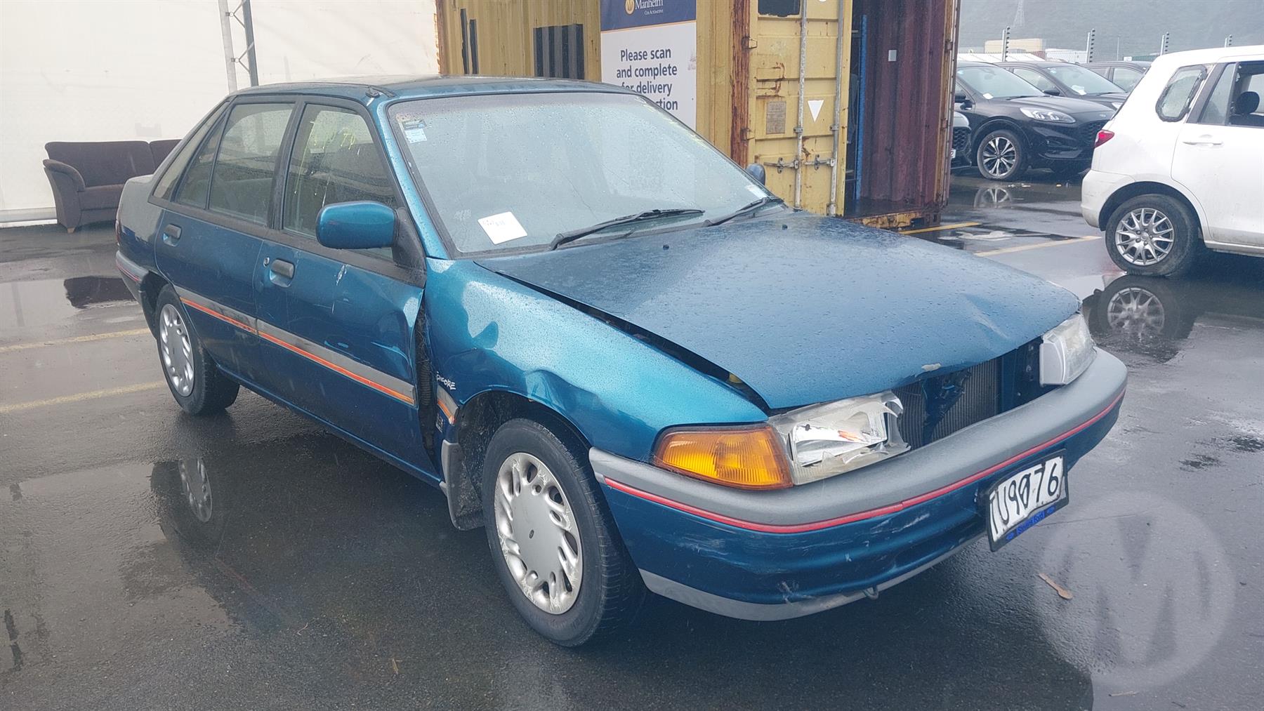 Damaged 1995 Ford Laser Encore 1.6 5DR H MA Hatch – Accident Damaged ...